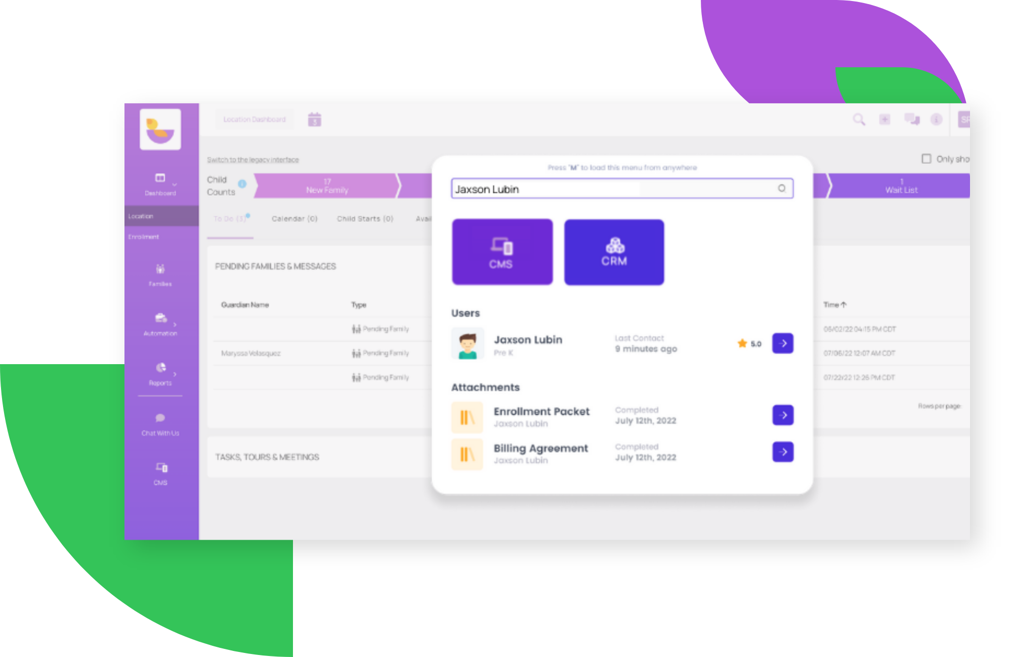 LineLeader by ChildcareCRM | Daycare Family App and CMS